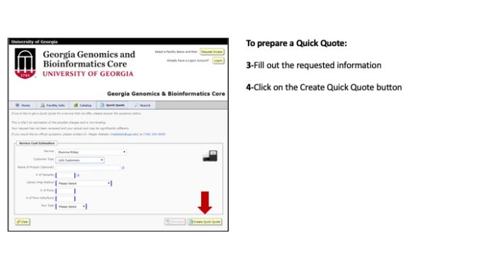 Quick Quote Feature - GGBC